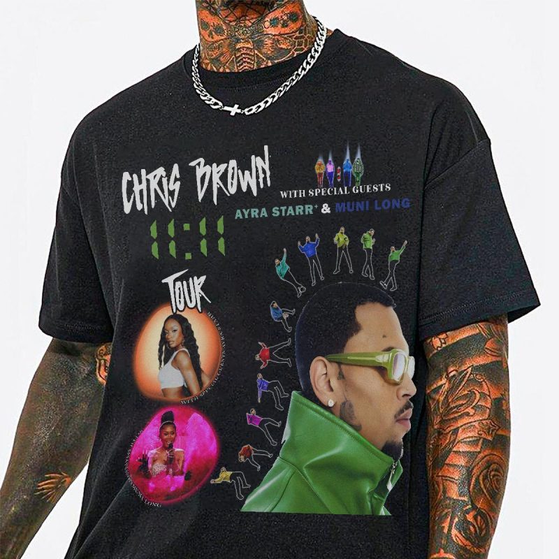 Chris Brown 2025 Breezy Bowl XX Tour Jersey, Official Concert Merch ...
