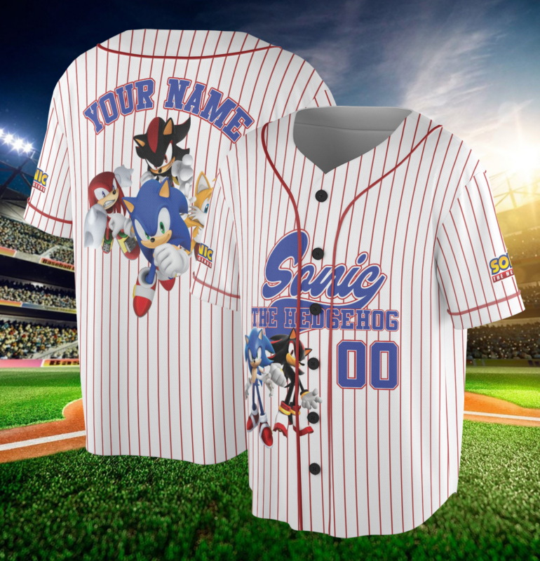 Retro inspired Sonic Japanese Jersey, Sonic Adventure 2 Jersey, Unisex ...