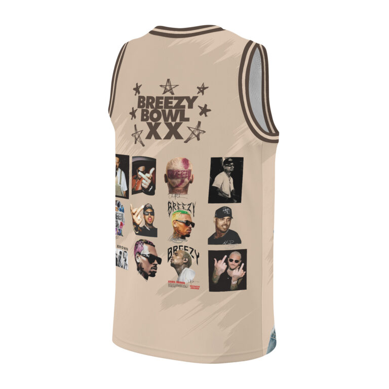 Chris Brown Breezy Bowl Tour 2025 Basketball Jersey - Benietee Shop