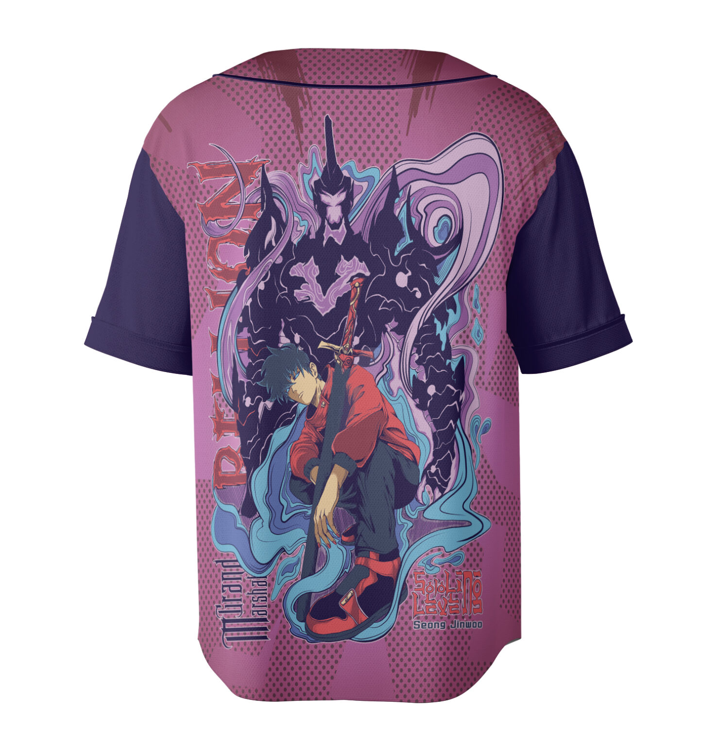 Solo Leveling Baseball Jersey, Seong Anime Jersey - Benietee Shop