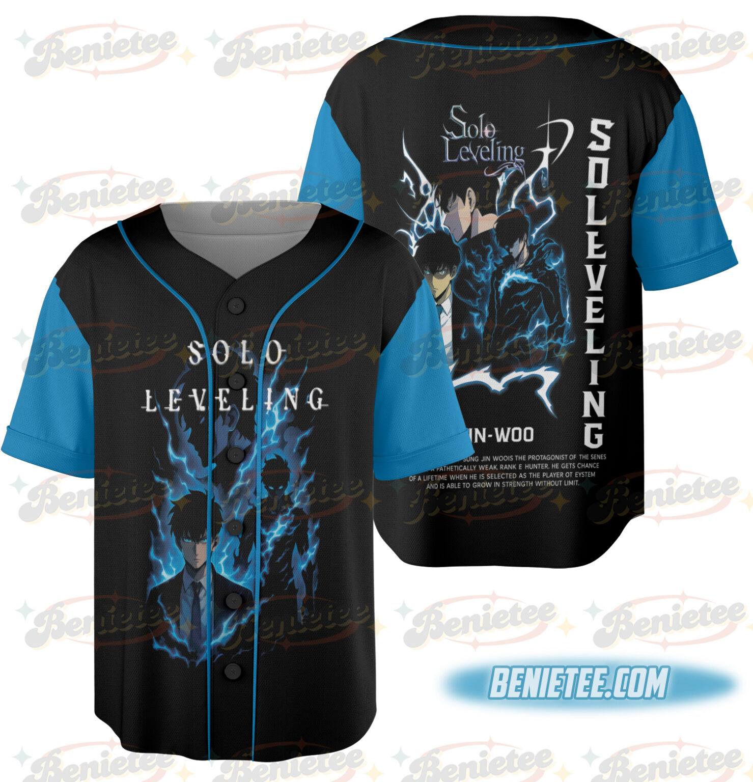 Solo Leveling newest Graphic Baseball Jersey - Benietee Shop