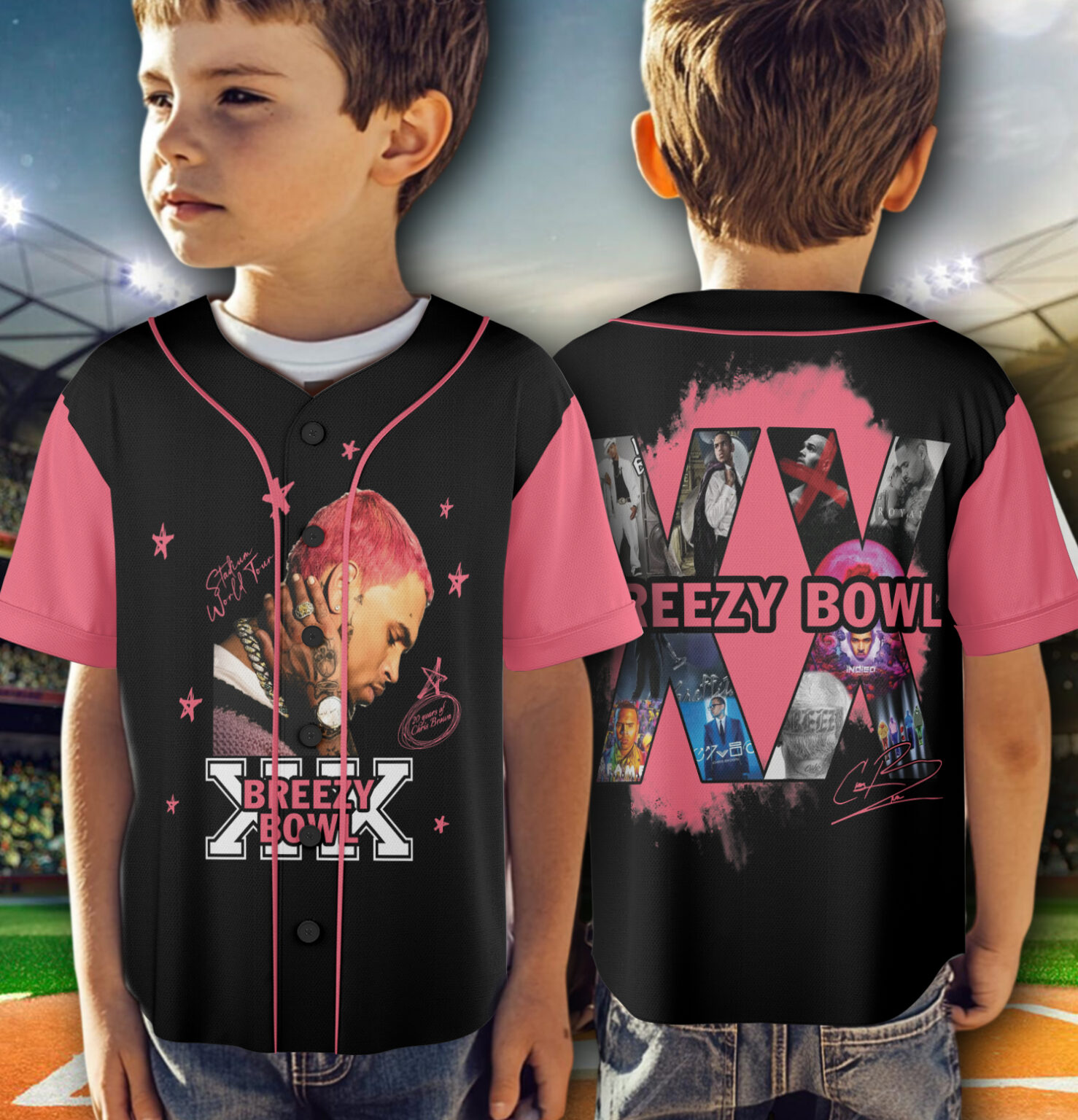 Chris Brown Breezy Bowl Tour 2025 Jersey - Benietee Shop