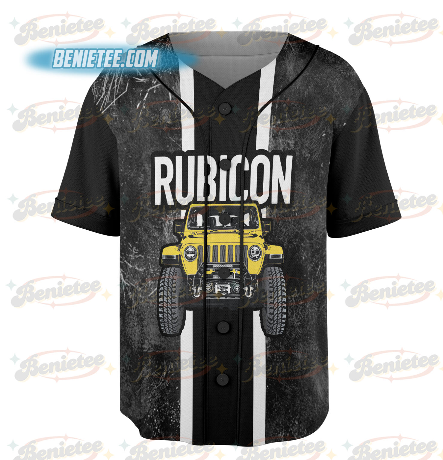 Jeep Rubicon Fan Art Baseball Jersey - Benietee Shop